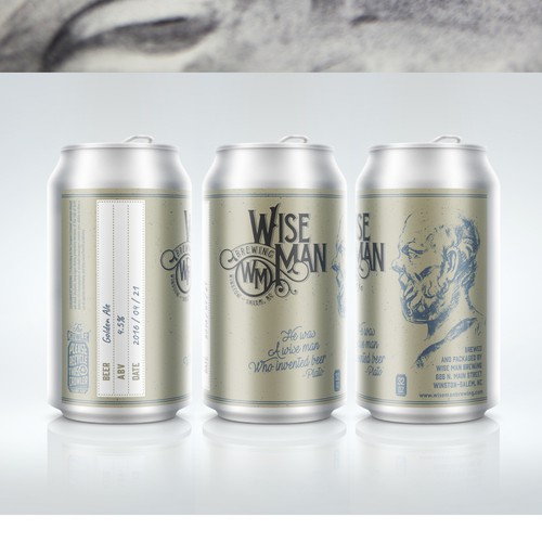 Crowler Label for Wise Man Brewing | Product label contest