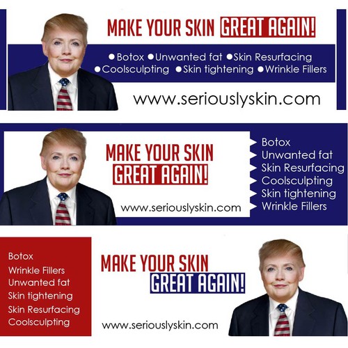 Creative billboard for Seriously Skin Medical Spa | Signage contest