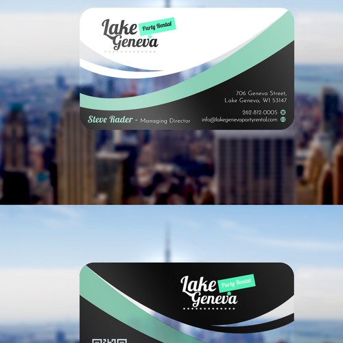 Designs | Party Rental Business Card | Business card contest