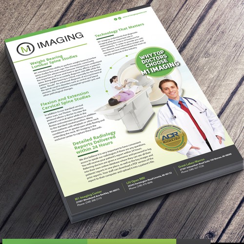 Create a flyer for a cutting edge diagnostic imaging center | Postcard ...