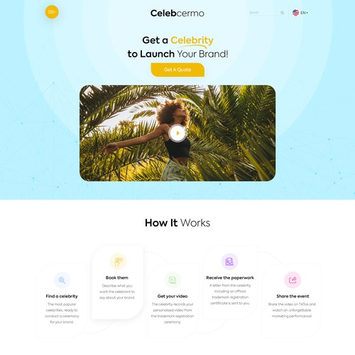Designs | Super modern design for brand new celebrity branding platform ...