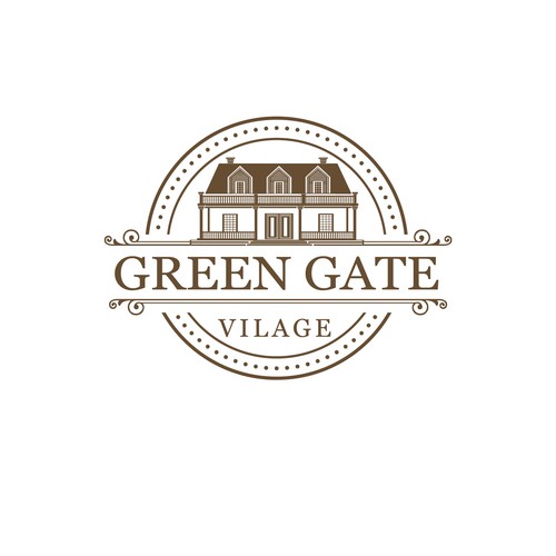 Create a classic historic logo for Green Gate Village | Logo design contest