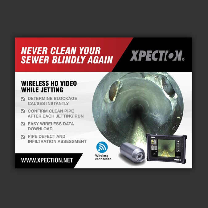 Print Ad for HD Video Sewer Cleaning System | Postcard, flyer or print ...