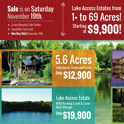 *Guaranteed Prize* Lake Liquidation Sale Flyer | Postcard, flyer or ...