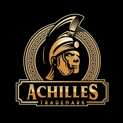 Designs | Logo for 'ACHILLES TRADEMARK' (Black / Gold Spartan style ...