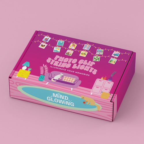 Designs | A cute, trendy & engaging packaging for our Photo Clip String ...
