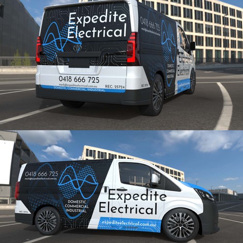 Designs | Electrician Toyota Hiace 2019 Van Wrap Design | Car, truck or ...