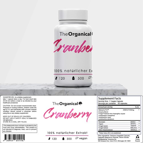 Clean and simple packaging label design with a guaranteed long-term ...