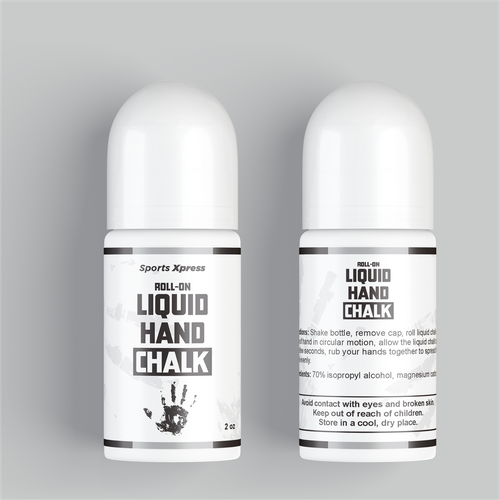 Designs | Product label for liquid hand chalk | Product label contest