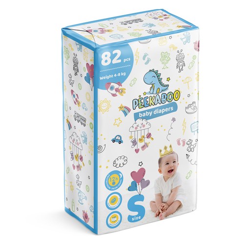 Designs | Packaging design for baby diapers. Other designs sizes will ...