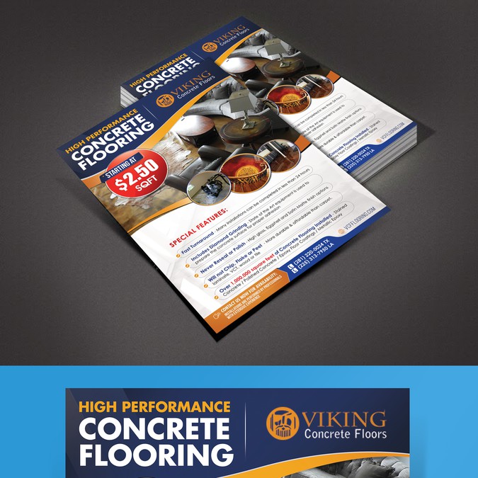 Create a captivating & impactful flyer for concrete flooring - many ...