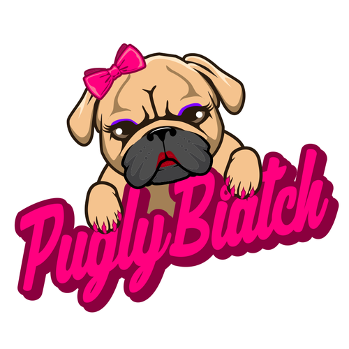 Create a fun pug related logo for new cosmetic brand | Logo design contest