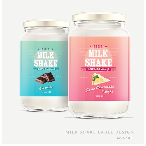 Milk Shake label design | Product label contest