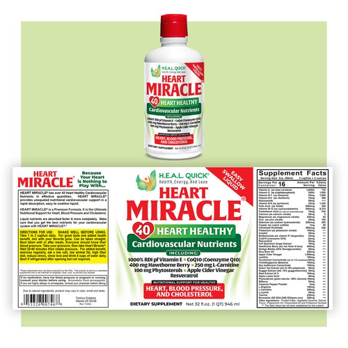 Designs | New look for Heart Miracle | Product label contest