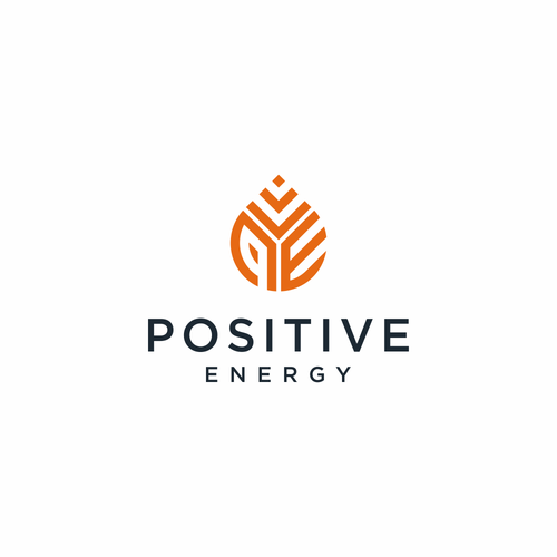 Positive Energy Logo Create An Simply Elegant, Effervescent & Rooted