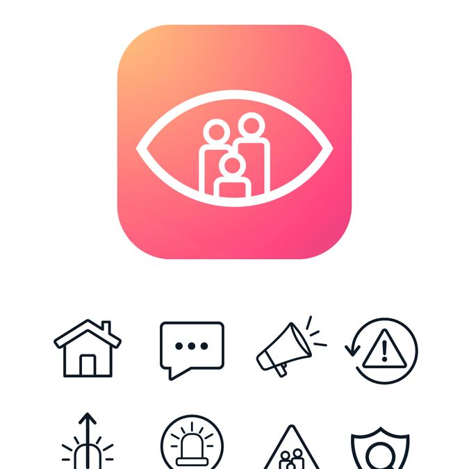 Security App Logo plus Icons | Icon or button contest