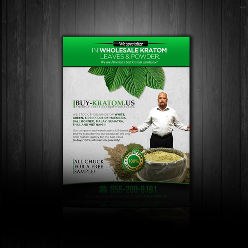 Guaranteed contest. Full page ad for Kratom company! | Postcard, flyer ...