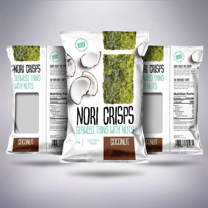 Nori Crisps with Nuts | Product packaging contest
