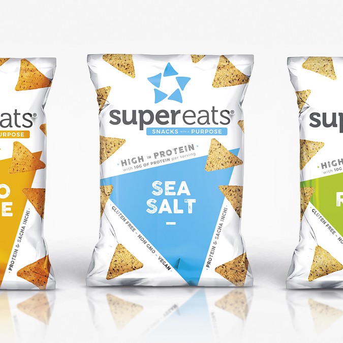 Create an innovative & unique chip snack bag for SuperEats! | Product ...