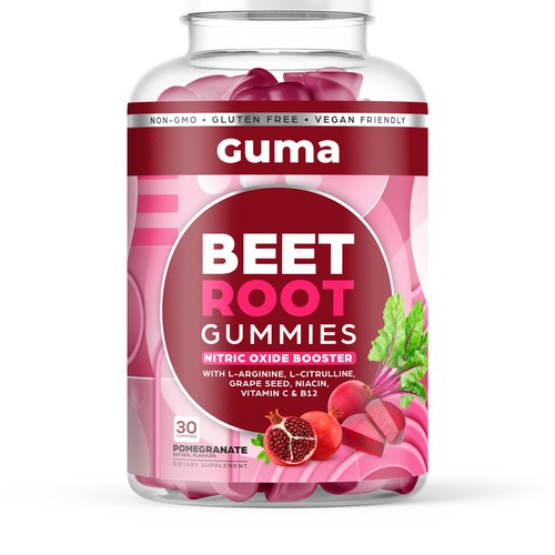 Designs | ⭐ Design a Product Label For Beet Root Gummies That Sticks ...