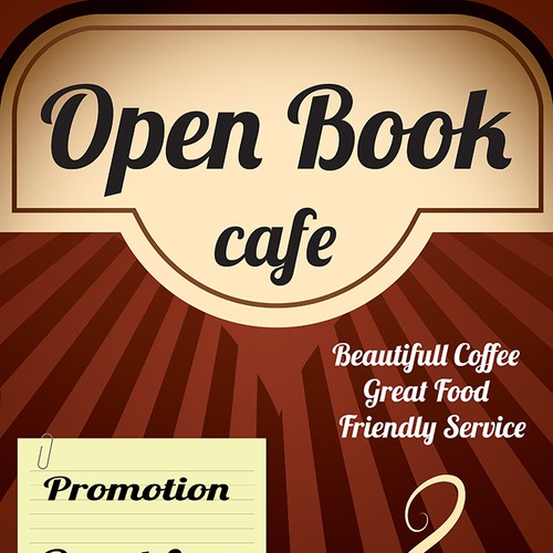 New signage wanted for Open Book Cafe | Signage contest