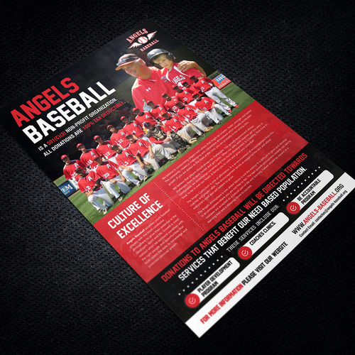 Angels Baseball: Non-Profit Flier | Postcard, flyer or print contest