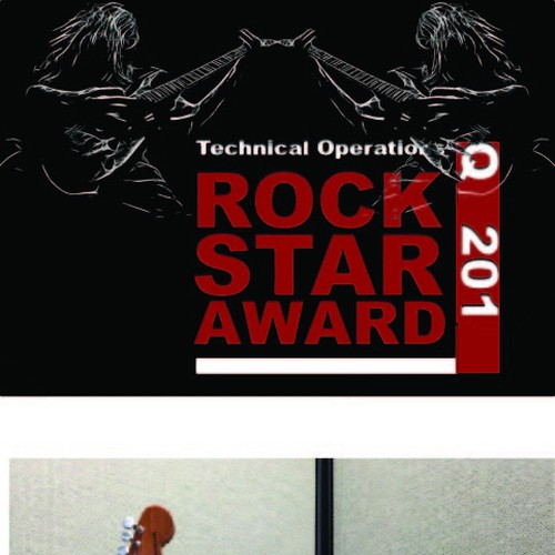 Award Insert for a Rockstar | Card or invitation contest