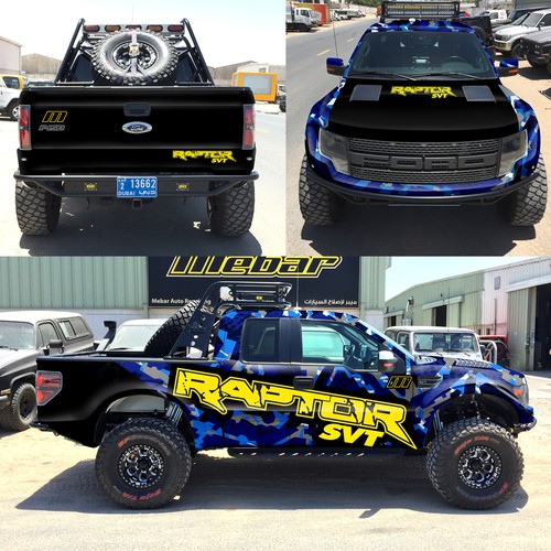 Design an awesome Car Wrap for a Ford Raptor | Car, truck or van wrap ...