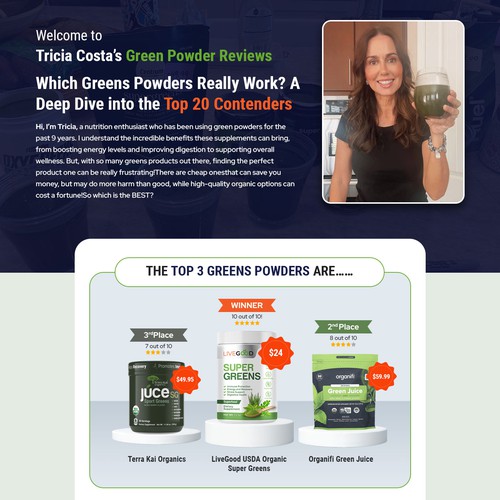 Designs | NEW - ***GUARANTEED PRIZE*** Blog Review Style Landing Page ...