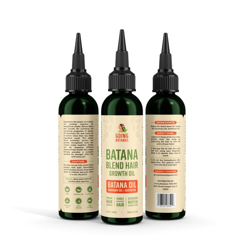 Designs | Design Product Label for Innovative Batana Blend Hair Growth ...