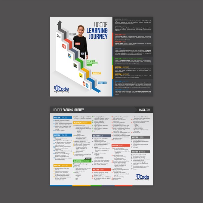 Flyer for kids' Computer Science learning path (content provided ...