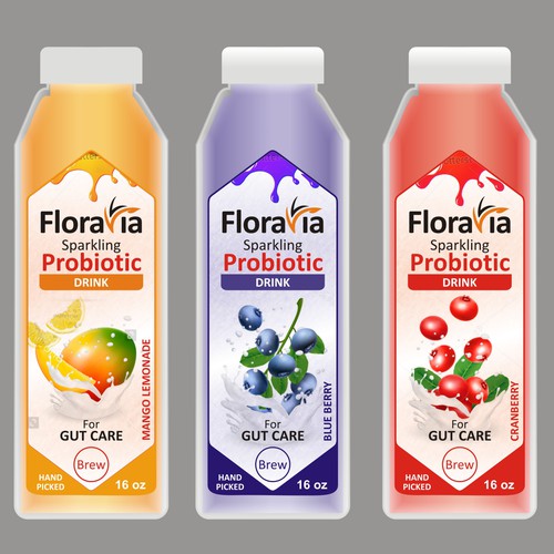 Design a Label for a new Probiotic Drink | Product label contest