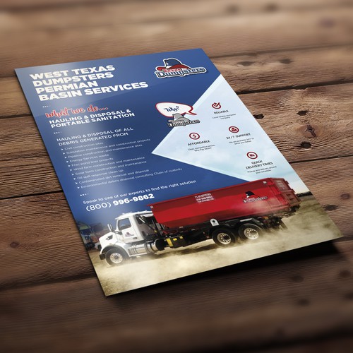 Texas Dumpsters | Postcard, flyer or print contest