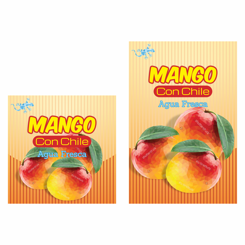 New beverage label "Mango Con Chile" "Agua Fresca" | Product label contest
