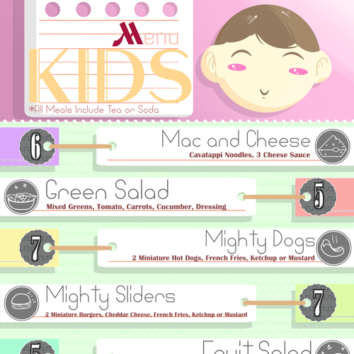 Fun Kids Menu for Marriott Marquis Houston | Menu contest