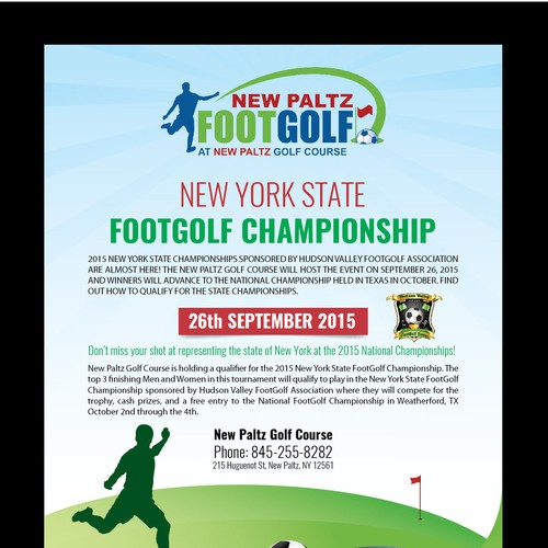 Need Flyer to promote FootGolf Tournament | Postcard, flyer or print ...