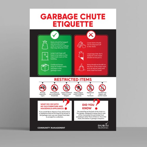 Garbage Room Disposal Poster | Poster contest