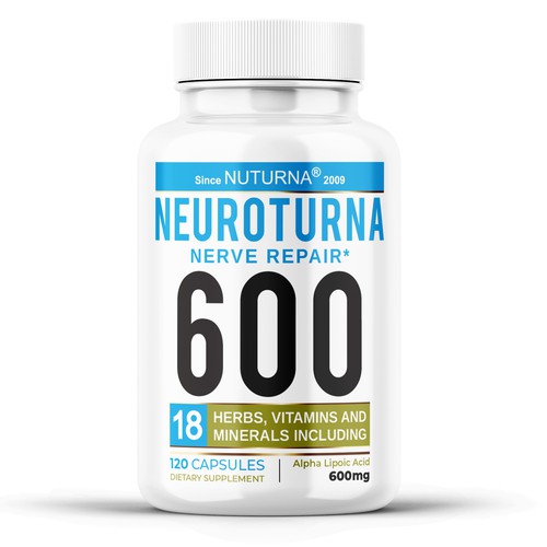 Designs | Supplement Label for NEUROTURNA | Product packaging contest