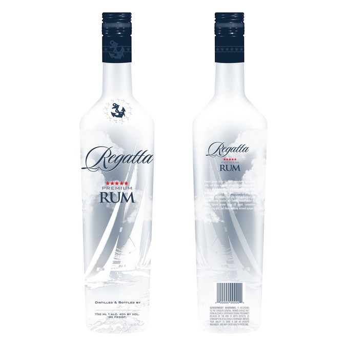 Label for World's First Ultra Premium Rum | Product label contest