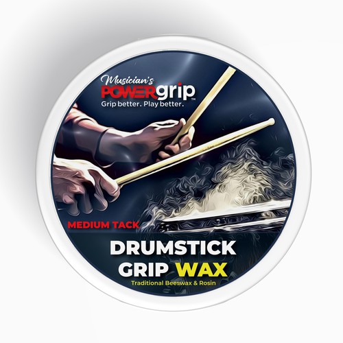 Designs | New grip aid for percussionists needs label design that blows ...