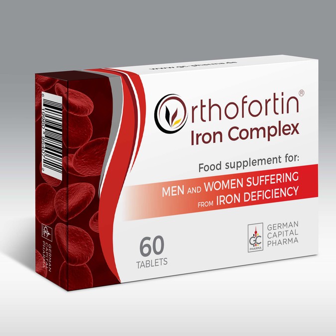 Box for nutritional Supplement containing Iron | Product packaging contest