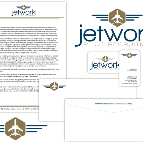 create a sleek, modern and professional logo for a pilot recruitment ...
