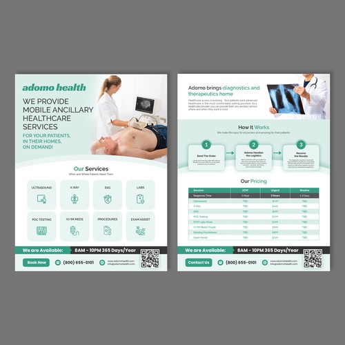 Designs | Design a beautiful one-pager for a health tech startup ...