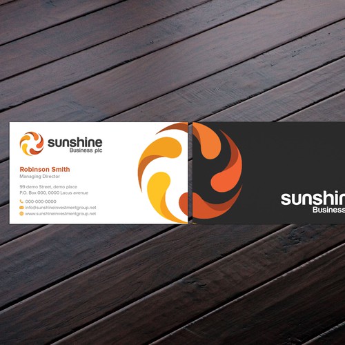 Sunshine | Business card contest