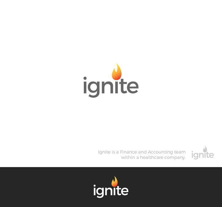 Ignite logo = typography + flame + creativity | Logo design contest