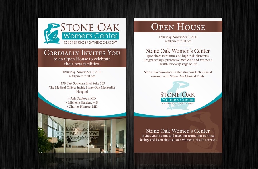 Design an Upscale/Elegant Invitation for an Open House for a Medical ...