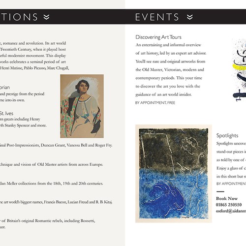 Art Gallery What's On Brochure | Brochure contest