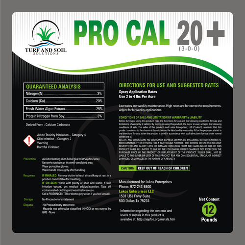 Plant derived fertilizer label template | contest di Design di etichetta