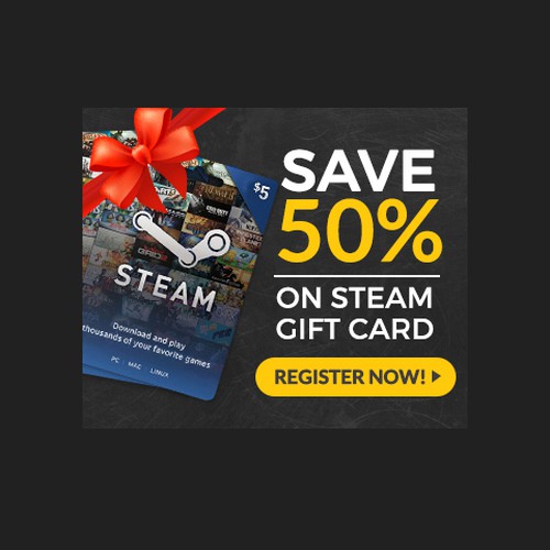 Create Steam Gift Card Banners | Banner ad contest