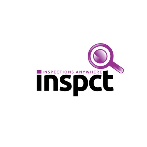 Create for us a modern "inspection" logo for Inspct, the "Inspections ...